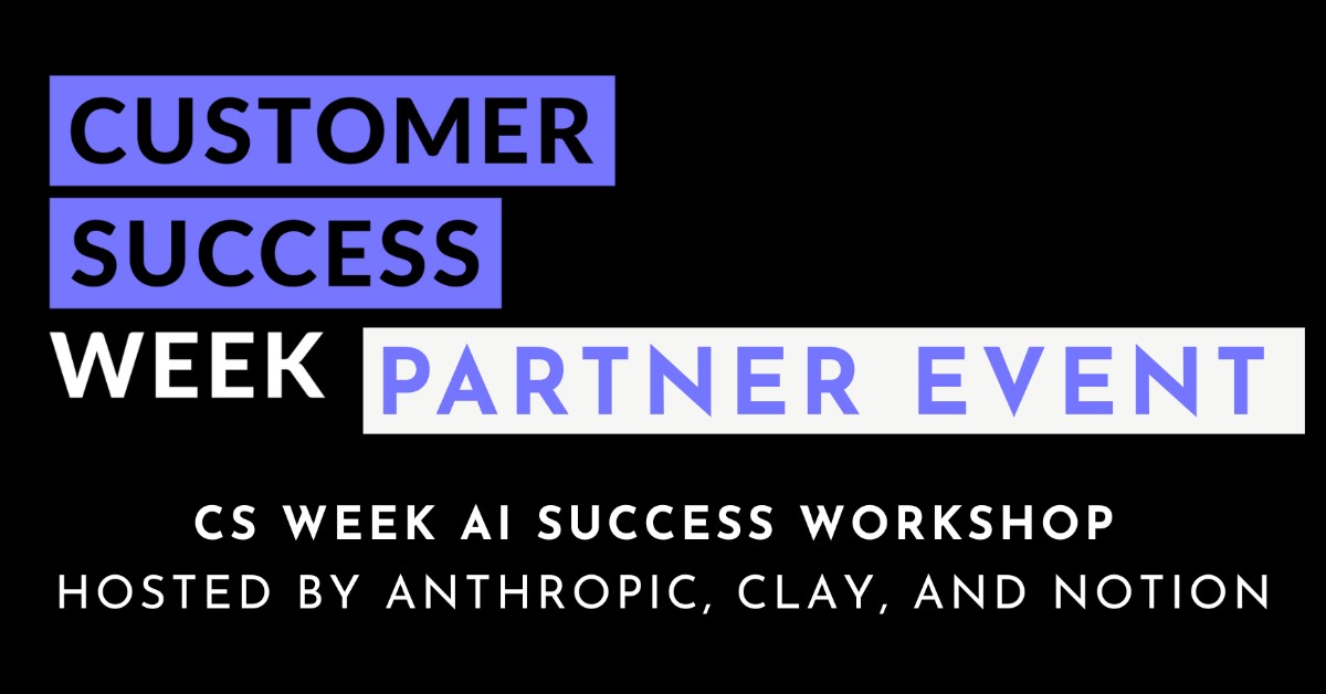 CS Week AI Success Workshop - Event | Customer Success Meetup